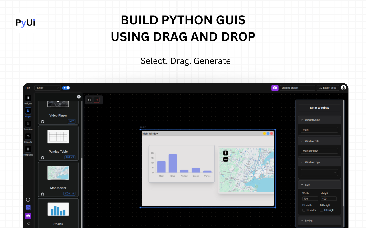 Pyuibuilder Build Python Guis Like Canva About Pyuibuilder